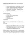 DEBATE WRITING FORMAT EXAMPLES AND SAMPLES - DocMerit