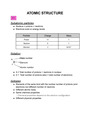 IB Chemistry Chapter 2: ATOMIC STRUCTURE - DocMerit