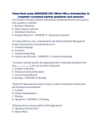 FEMA Final Exam ICS 100: IS-100.C: Introduction to the Incident Command ...