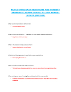 NCCCO CORE EXAM QUESTIONS AND CORRECT ANSWERS ALREADY GRADED A+ 2024 ...