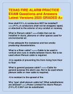 TEXAS FIRE ALARM PRACTICE EXAM Questions and Answers Latest Versions ...