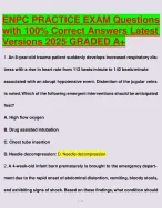 ENPC PRACTICE EXAM Questions with 100- Correct Answers Latest Versions ...