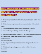 ENPC HOME PREP EXAM Questions with 100- Correct Answers Latest Versions ...