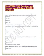 PSI COSMO EXAM Questions and Answers Latest Updates 2025 TOP RATED A+ ...