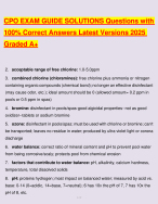 CPO Exam Questions with 100- Correct Answers Graded A+ 2025 . Exam ...