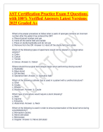AST Certification Practice Exam 5 Questions with 100- Verified Answers ...