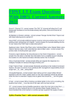 FDNY LT Exam Questions With 100- Correct Answers 2025 - DocMerit