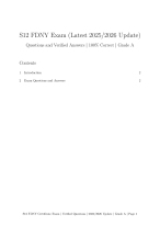 S12 FDNY Exam (Latest 2025/2026) – Verified Questions & 100% Correct ...
