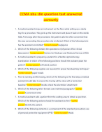 CCMA NHA STUDYGUIDE questions with correct verified answers 2025 - DocMerit