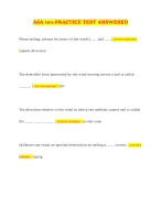 ASA 101-PRACTICE TEST ANSWERED - DocMerit