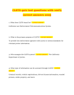 CLETS quiz test questions with 100% correct answers 2025 - DocMerit