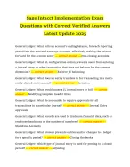 Sage Intacct Implementation Exam Questions with Correct Verified ...