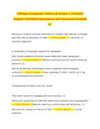 CS6250 COMPUTER NETWORK EXAM 2 (ACTUAL) LATEST 2024 WITH 200+ EXPERT ...