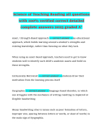 Science of Teaching Reading all questions with 100% verified correct ...