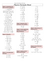 Physics Formula Cheat Sheet - DocMerit