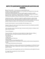 ABCTE- PTK (ASSESSMENT and WRITING)/98 QUESTIONS AND ANSWERS - DocMerit