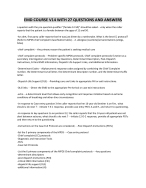 EMD COURSE V14 WITH 27 QUESTIONS AND ANSWERS - DocMerit