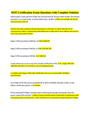 DOT Certification Exams| Questions with Complete Solution 2023/2024 Update Graded A+ - DocMerit