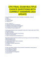 CPS FINAL EXAM MULTIPLE CHOICE QUESTIONS WITH CORRECT ANSWERS 2024 ...