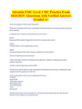 Adventis FMC Level 1 MC Practice Exam 2024/2025 | Questions with ...