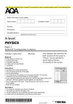 2025 AQA A-level PHYSICS Paper 3 Section B Turning points in physics ...