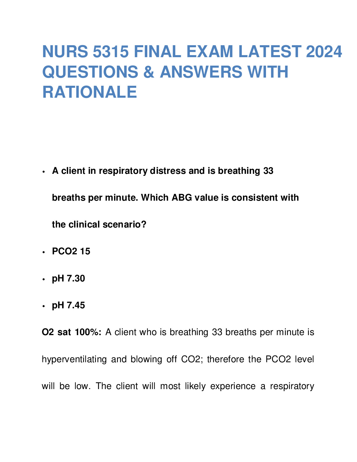NURS 5315 FINAL EXAM 2024 QUESTIONS AND CORRECT ANSWERS|A GRADED - DocMerit NURS 5315 FINAL EXAM 2024 QUESTIONS AND CORRECT ANSWERS|A GRADED - DocMerit