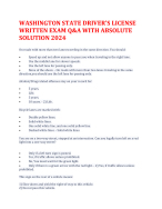 WASHINGTON STATE DRIVER'S LICENSE WRITTEN EXAM Q&A WITH ABSOLUTE ...