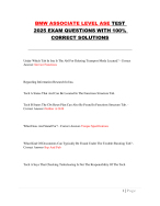 BMW ASSOCIATE LEVEL ASE TEST 2025 EXAM QUESTIONS WITH 100% CORRECT ...