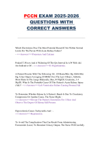 PCCN EXAM 2025-2026 QUESTIONS WITH CORRECT ANSWERS - DocMerit