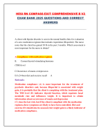 HESI RN Compass Exit Comprehensive B V2 Exam Bank 2025 –Full Qns Set ...