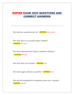 NSPIRE Exam 2025 – Comprehensive Q&A for HUD Inspection Standards ...