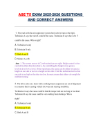 ASE T5 – Suspension and Steering Systems (2025–2026) – ASE Practice Questions with Correct Ans ...