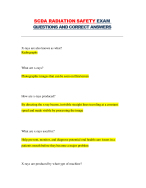 SCDA Radiation Safety Exam – Complete Question & Answer Guide for ...