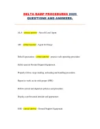 Delta Ramp Procedures 2025 • Complete Questions and Answers Guide ...