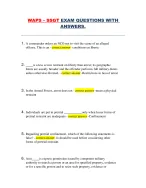 WAPS – SSgt Exam Questions with Answers (USAF) – 2024/2025 – Complete ...