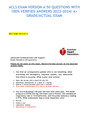 ACLS Exam Version A: ACLS Exam Version B; Questions with correct ...