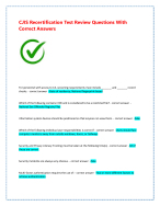 CJIS Recertification Test Review Questions With Correct Answers - DocMerit