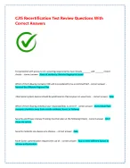 CJIS Recertification Test Review Questions With Correct Answers - DocMerit