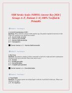 NIH Stroke Scale NIHSS Group A, B, C, D, E, F and H Patient 1-6 - DocMerit
