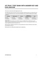 ATI TEAS 7 TEST BANK WITH ANSWER KEY AND EXPLANATION - DocMerit