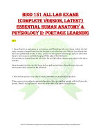 biod 151 all lab exams (complete version, latest) essential human ...
