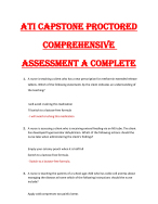 ATI CAPSTONE PROCTORED COMPREHENSIVE ASSESSMENT A COMPLETE - DocMerit