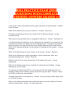 RMA PRACTICE EXAM -2024- QUESTIONS WITH COMPLETE VERIFIED ANSWERS ...