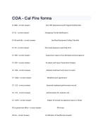 COA - Cal Fire forms Comprehensive Exam Questions With Complete Answers ...