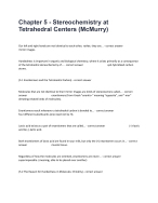 Chapter 5 - Stereochemistry at Tetrahedral Centers (McMurry) Questions ...