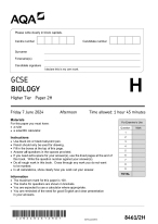 2024 AQA GCSE Triple Science All Question Papers and Mark Schemes ...