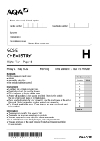 2024 AQA GCSE Triple Science All Question Papers and Mark Schemes ...
