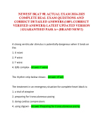 NEWEST BKAT 9R ACTUAL EXAM 2024-2025 COMPLETE REAL EXAM QUESTIONS AND ...