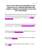 APEA 3P TEST BANK 2025| BRANDNEW ACTUAL EXAM WITH 100% VERIFIED ...