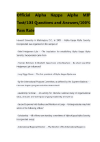Official Alpha Kappa Alpha MIP Test/103 Questions and Answers/100% Pass ...